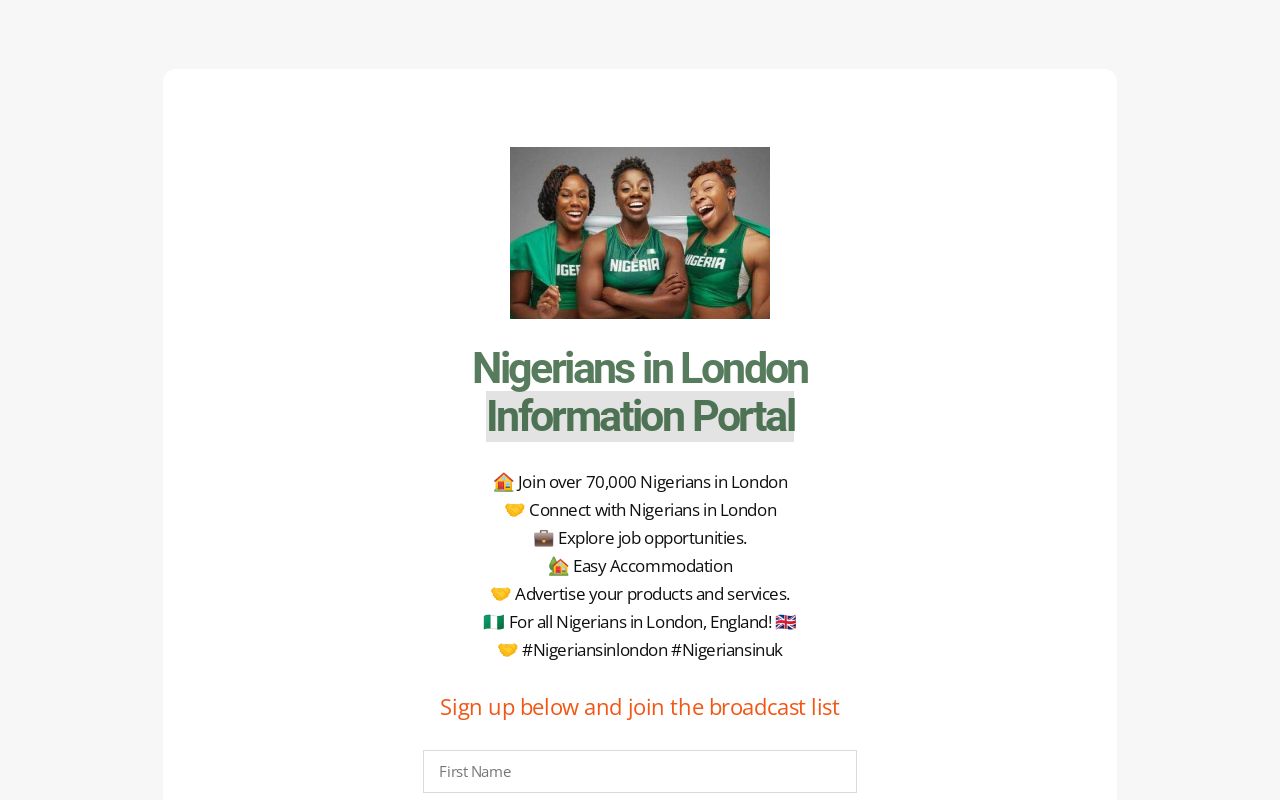 Nigerians In London (Join the Nigerian community in London, UK)
